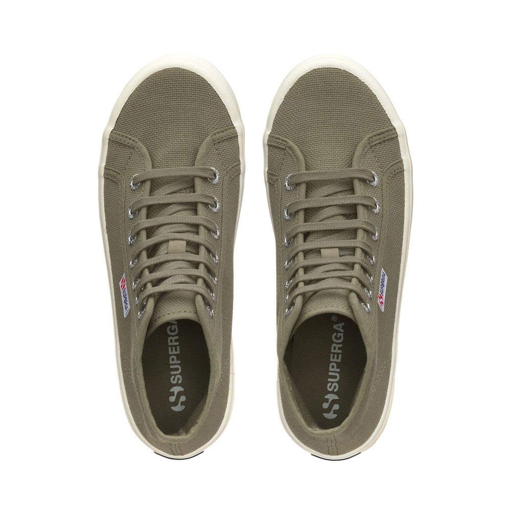 Ankle Boots Unisex 2341 ALPINA Laced GREEN SAFARI-F AVORIO